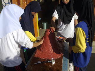 Cikgu Arina: PROJEK MEMBINA MODEL GUNUNG BERAPI
