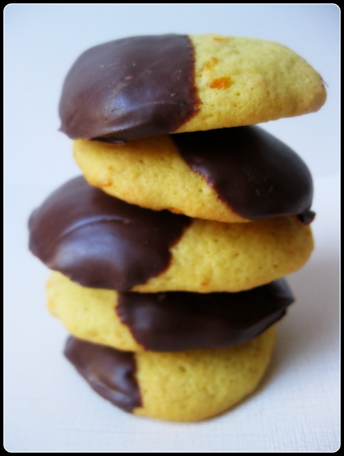 A Whisk and A Prayer: Dark Chocolate Dipped Orange Cookies