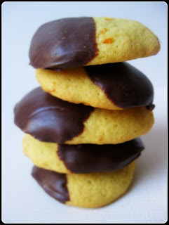 A Whisk and A Prayer: Dark Chocolate Dipped Orange Cookies