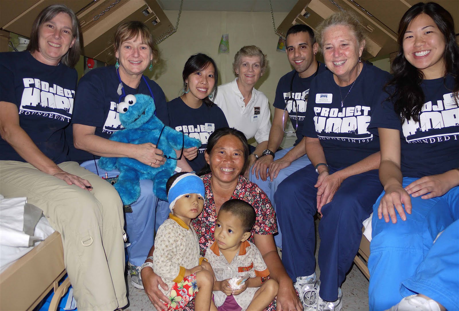 Project HOPE In the Field: HOPE Volunteers Help Mother with Young Twins