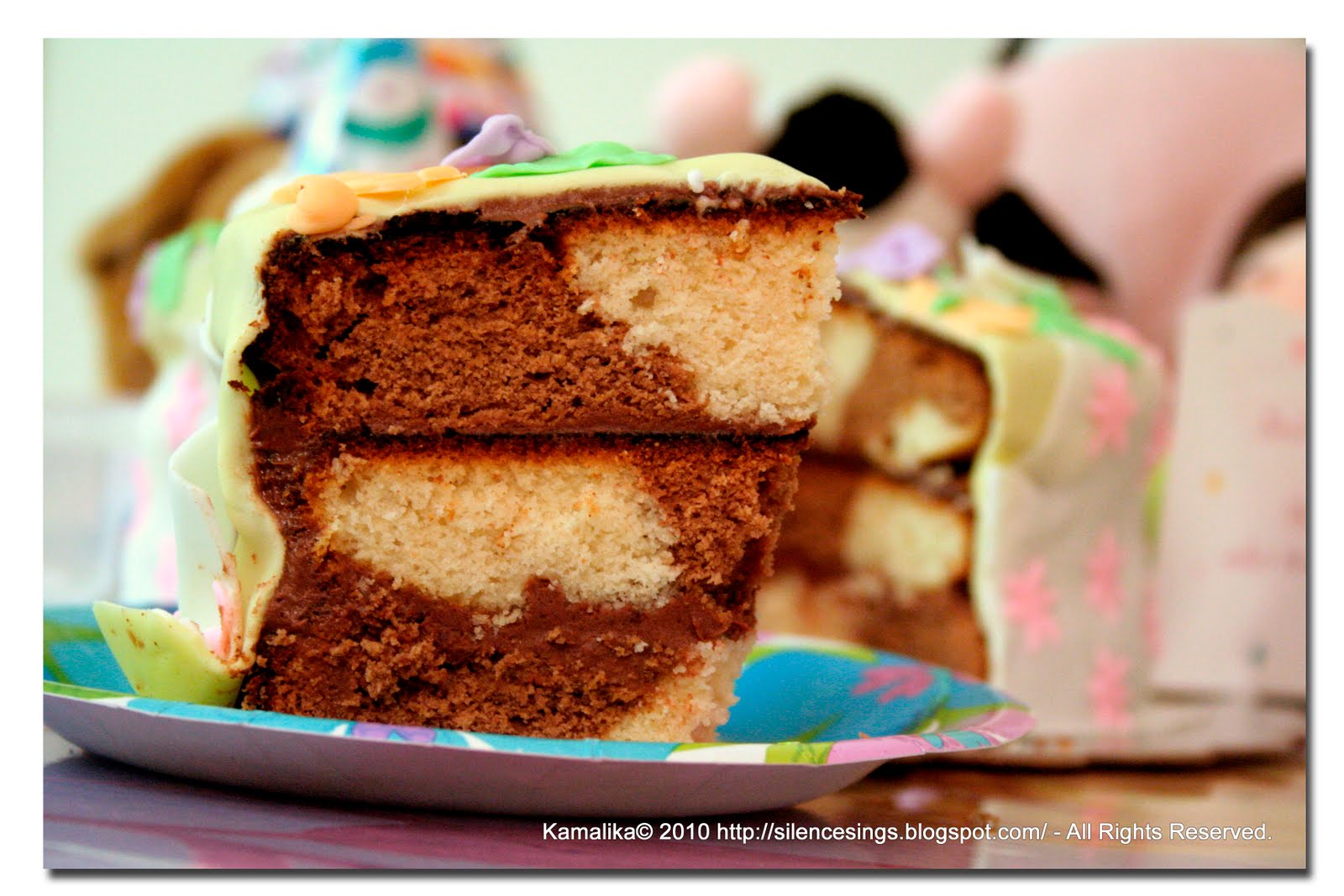 Silence sings..........: Checkerboard Cake