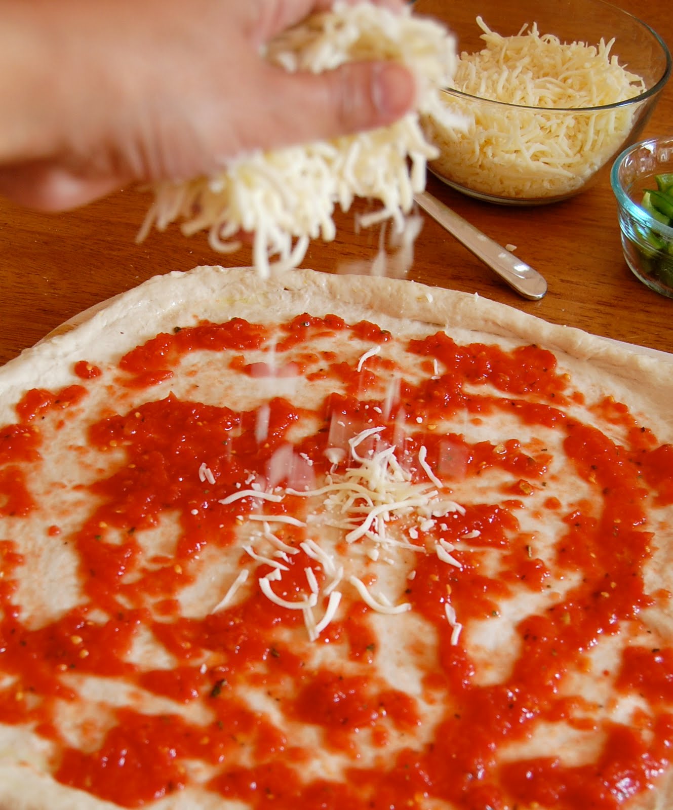 Chef Mommy: Homemade Pizza- Assembling and Baking the Pizza