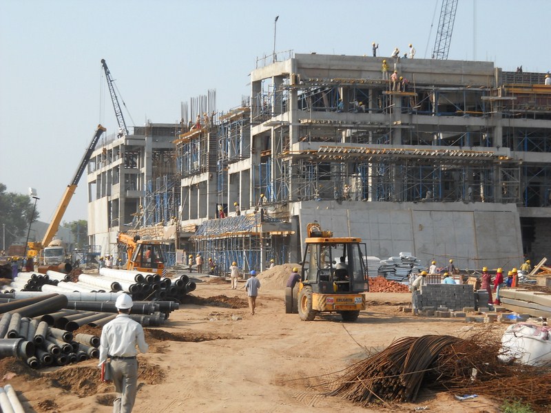 Photo Gallery: Construction of Mahatma Mandir, Gandhinagar.