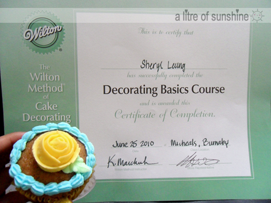a litre of sunshine: Cake Decorating Class