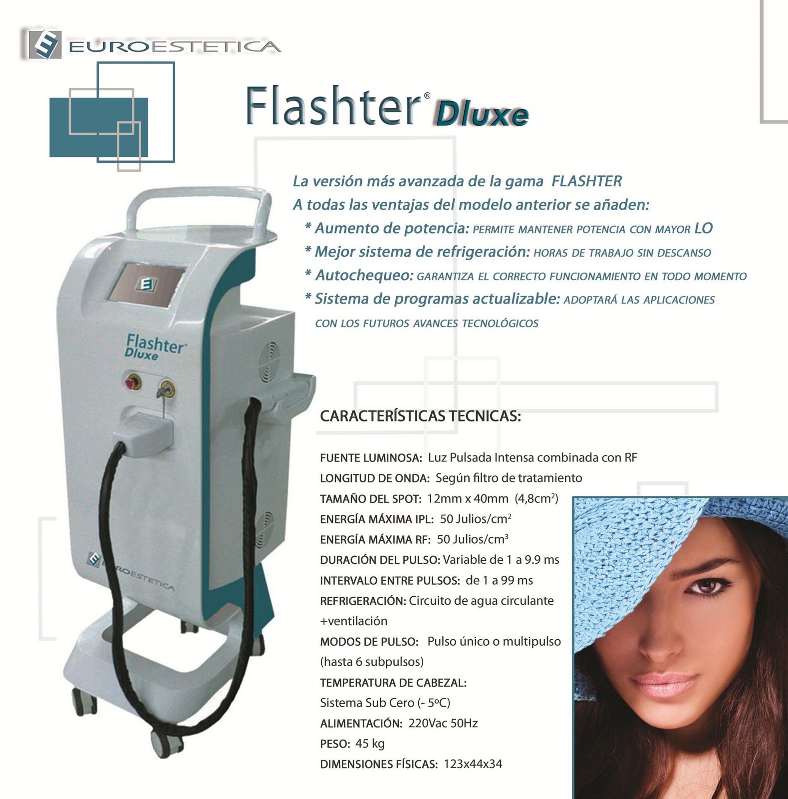 EURO ESTETICA: EQUIPO IPL - FLASHTER DLUXE - IPL+RF