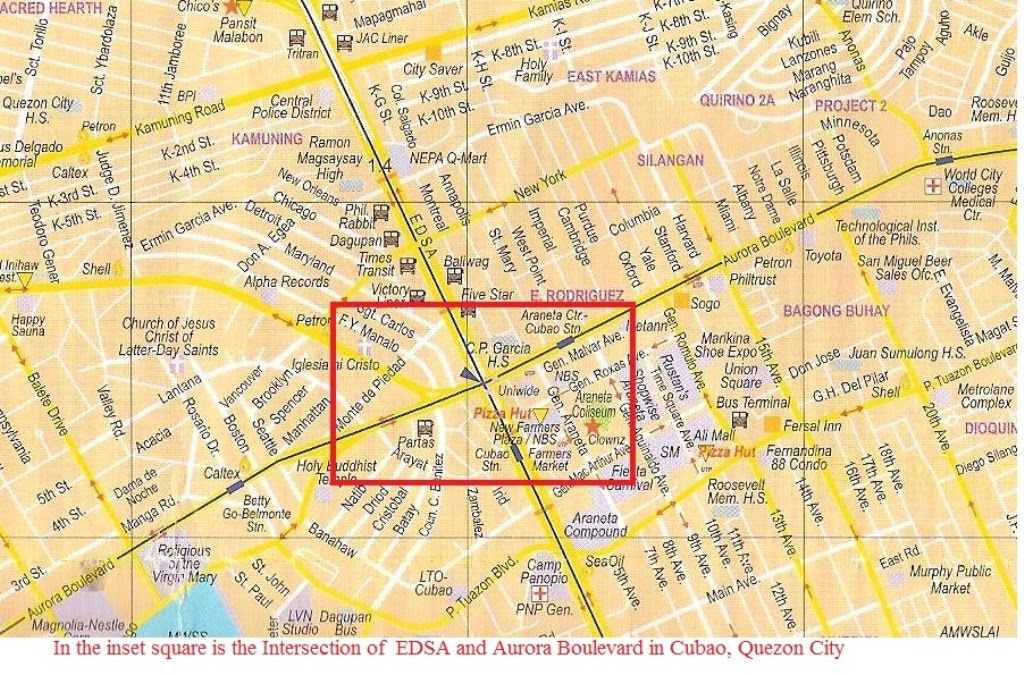 Em Esber Blog 2: Views of the intersection of EDSA and Aurora Boulevard ...