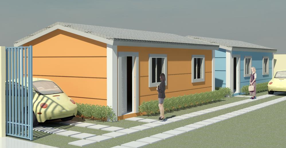 PROJETOS PRONTOS: CASA COM 40 m² - TERRENO 12mx10m - R$ 250,00