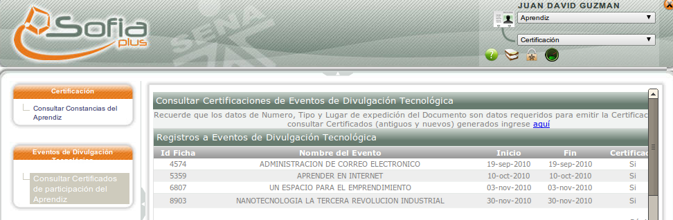 UN PUNTO DE ENCUENTRO CON LA TECNOLOGÍA,LAS CIENCIAS Y LA HISTORIA: Roles de Sena-Sofia-Plus
