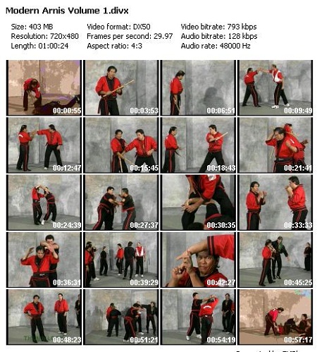 Martial Arts Wisdom: Modern Arnis DVD Volume 1, 2 & 3 with Professor ...