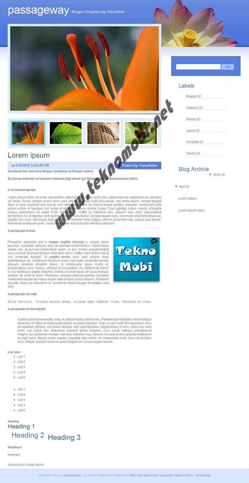 Blogger Templates by Blogger Gallery | Free - Premium Blogger Template ...