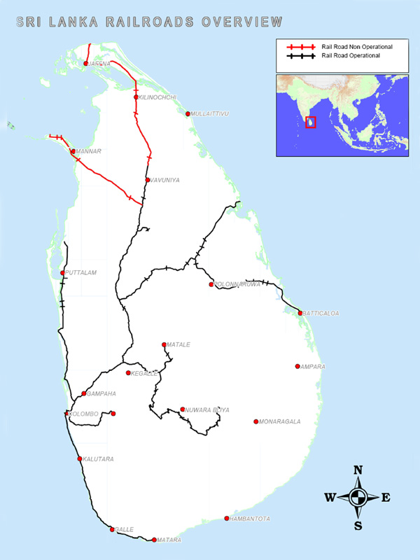 sri lankan railway: 1.0 sri lankan Railway Network