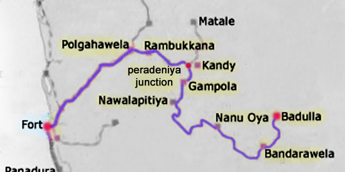sri lankan railway: 1.1 sri lankan Railway Network-main line
