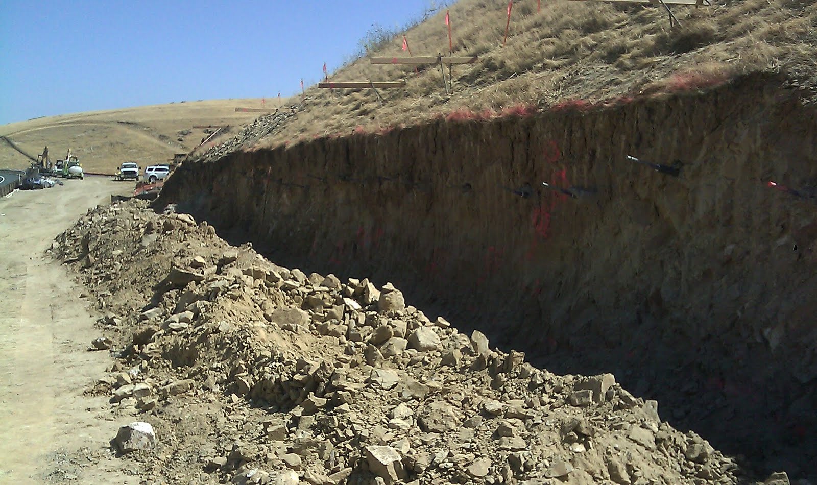 Vasco Safety Improvements - Phase 1: Soil Nail Wall 7 Excavation