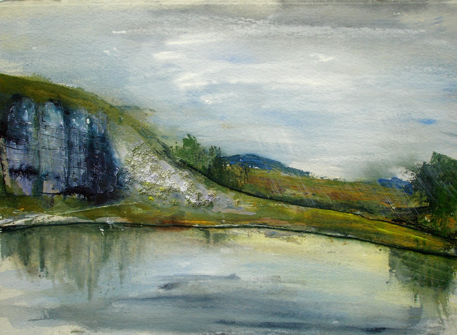 magsramsay: Painting at Malham Tarn