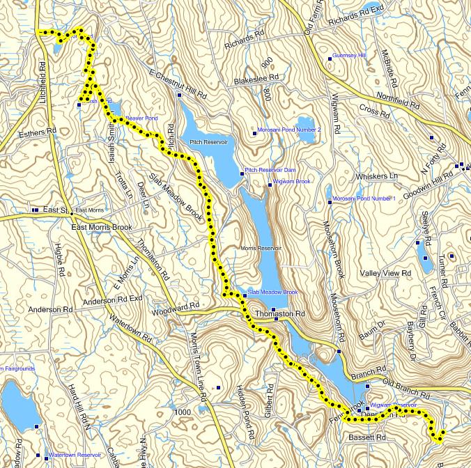 Hiking the Connecticut 400: Mattatuck Trail: Norfield Rd to RT 63