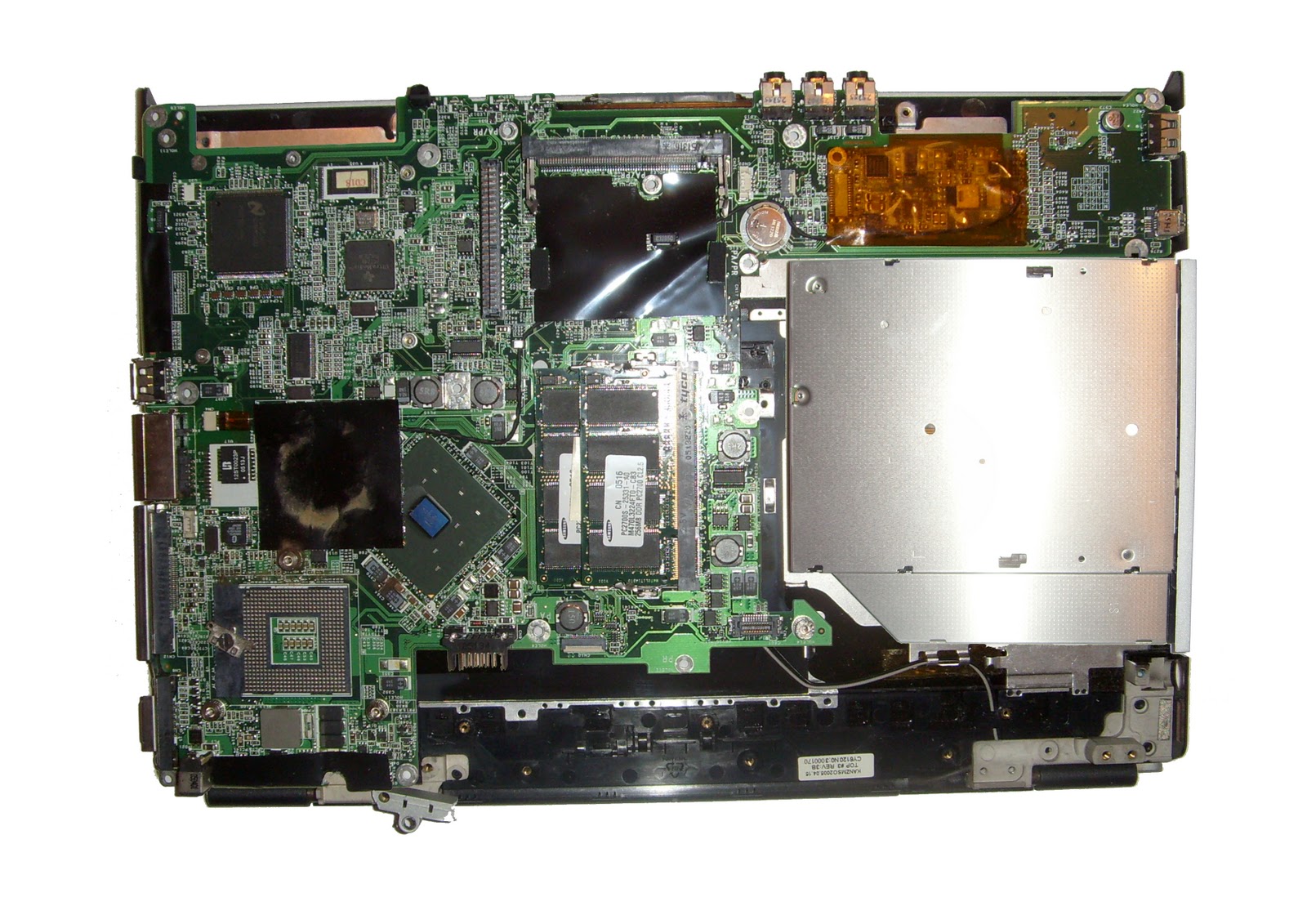 Hidden: Laptop being taken apart