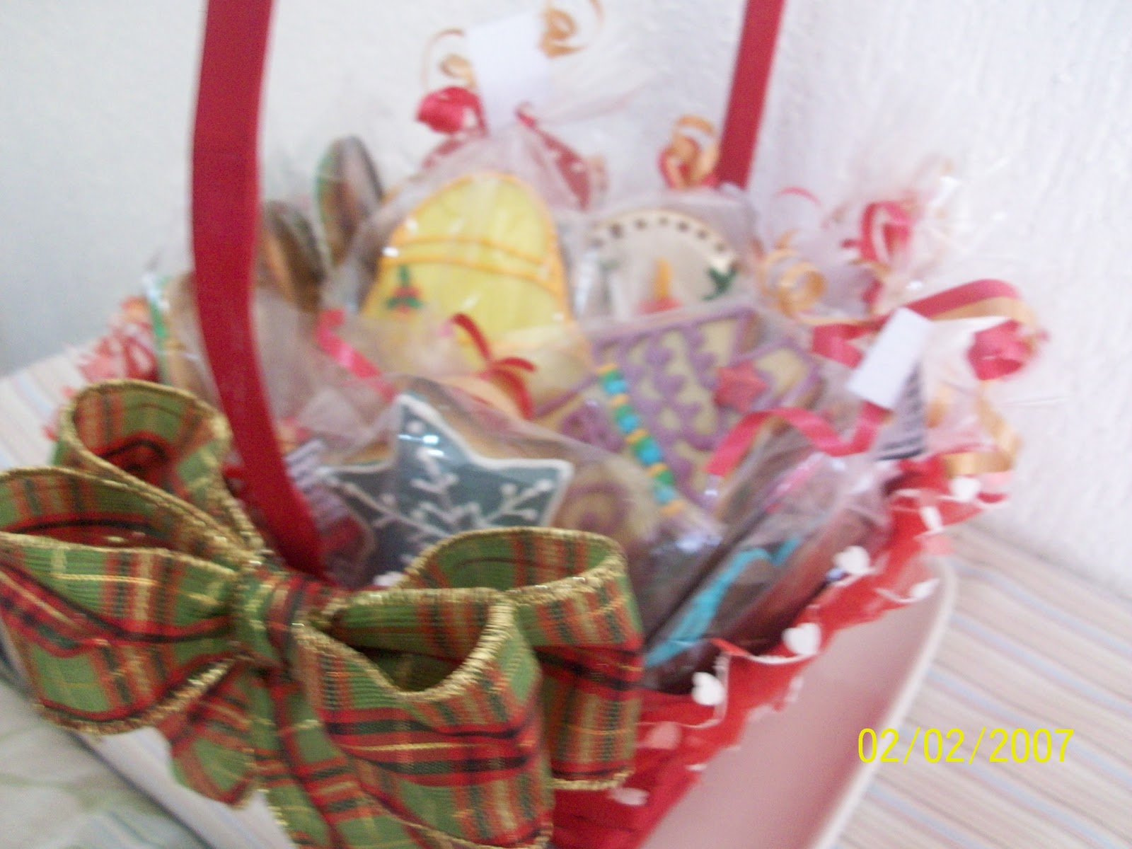 Quichita Art. Galletas artesanales.: La canasta de galletas para regalar!!!
