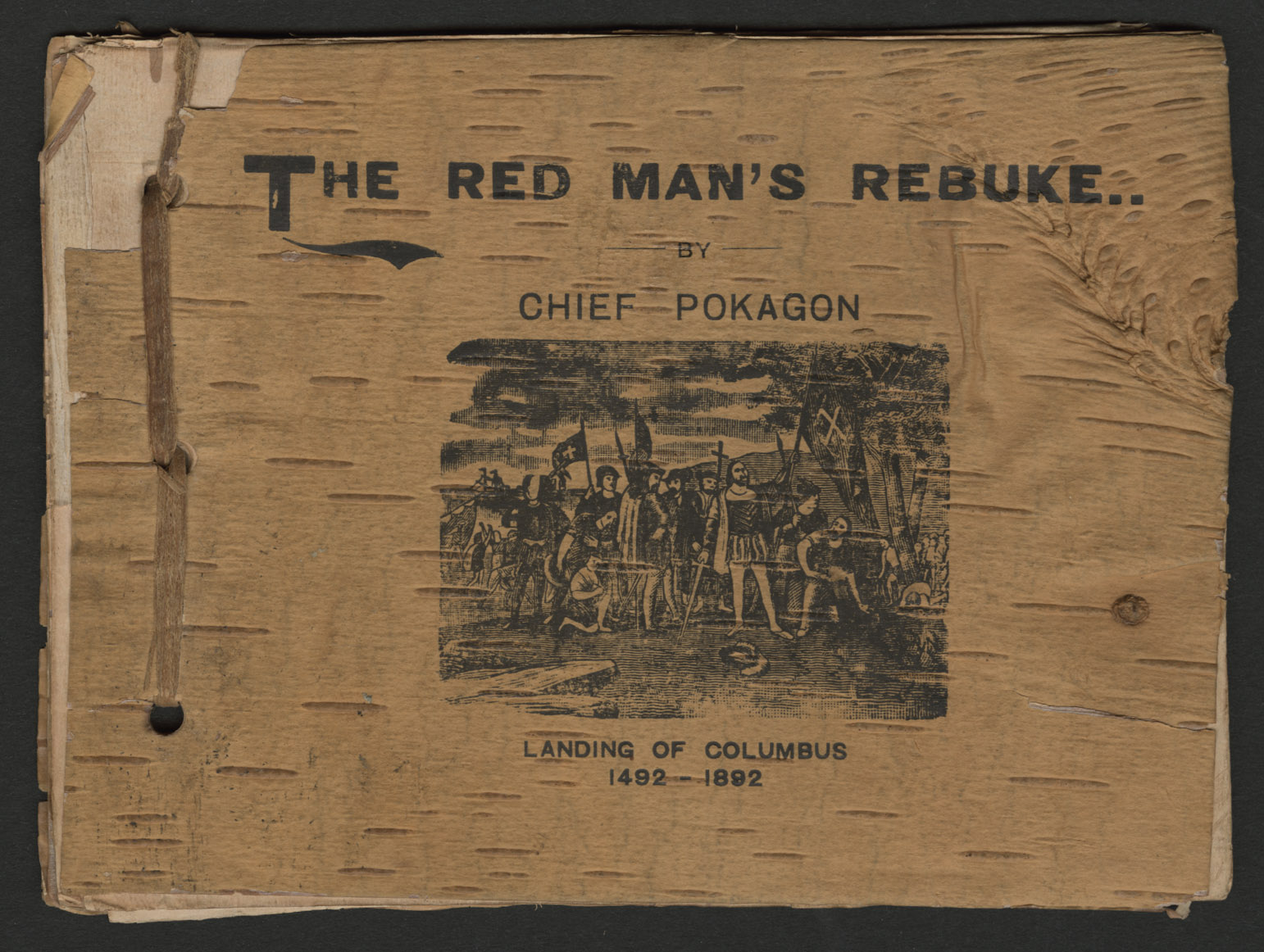 Rauner Special Collections Library: Pokagon's Red Man's Rebuke
