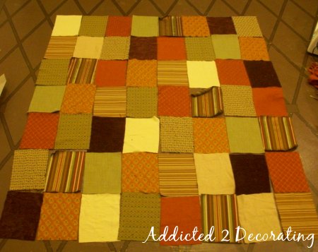 Simple Quilted Patchwork Throw