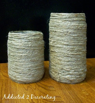 Jute-Wrapped Jar Vase - Addicted 2 Decorating®