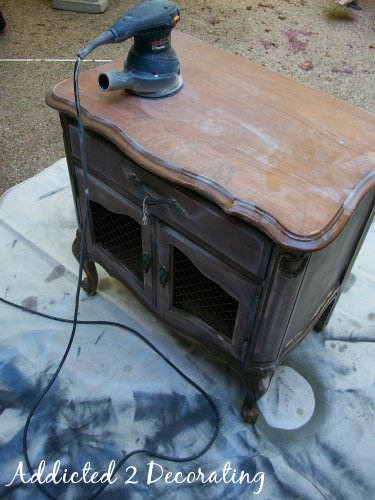 Bailey's Bedside Table:: Before & After - Addicted 2 Decorating®