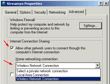 Laptop computers: How to share internet Connection Windows XP Without ...