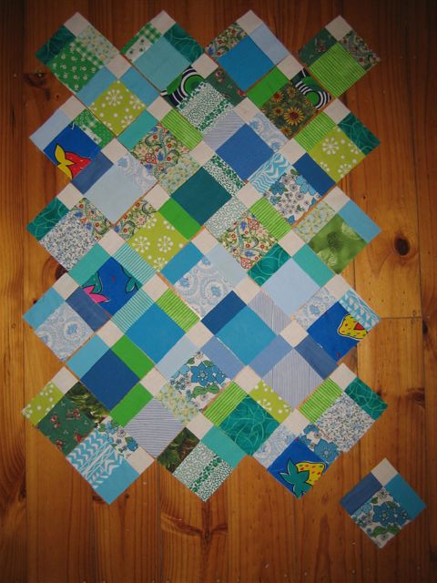 Sunday's Quilts: Disappearing 9 Patch - layout ideas