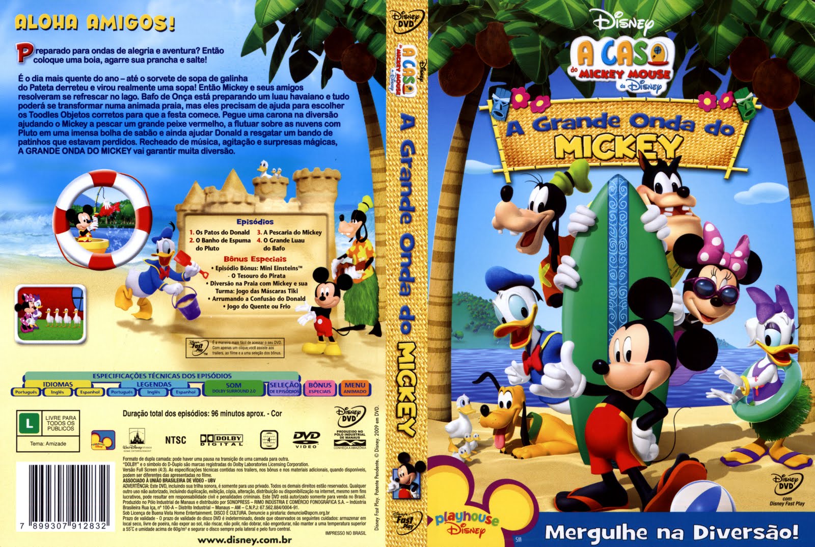 Gatomia capa dvd cover: A Casa do Mickey Mouse - A Grande Onda Do Mickey