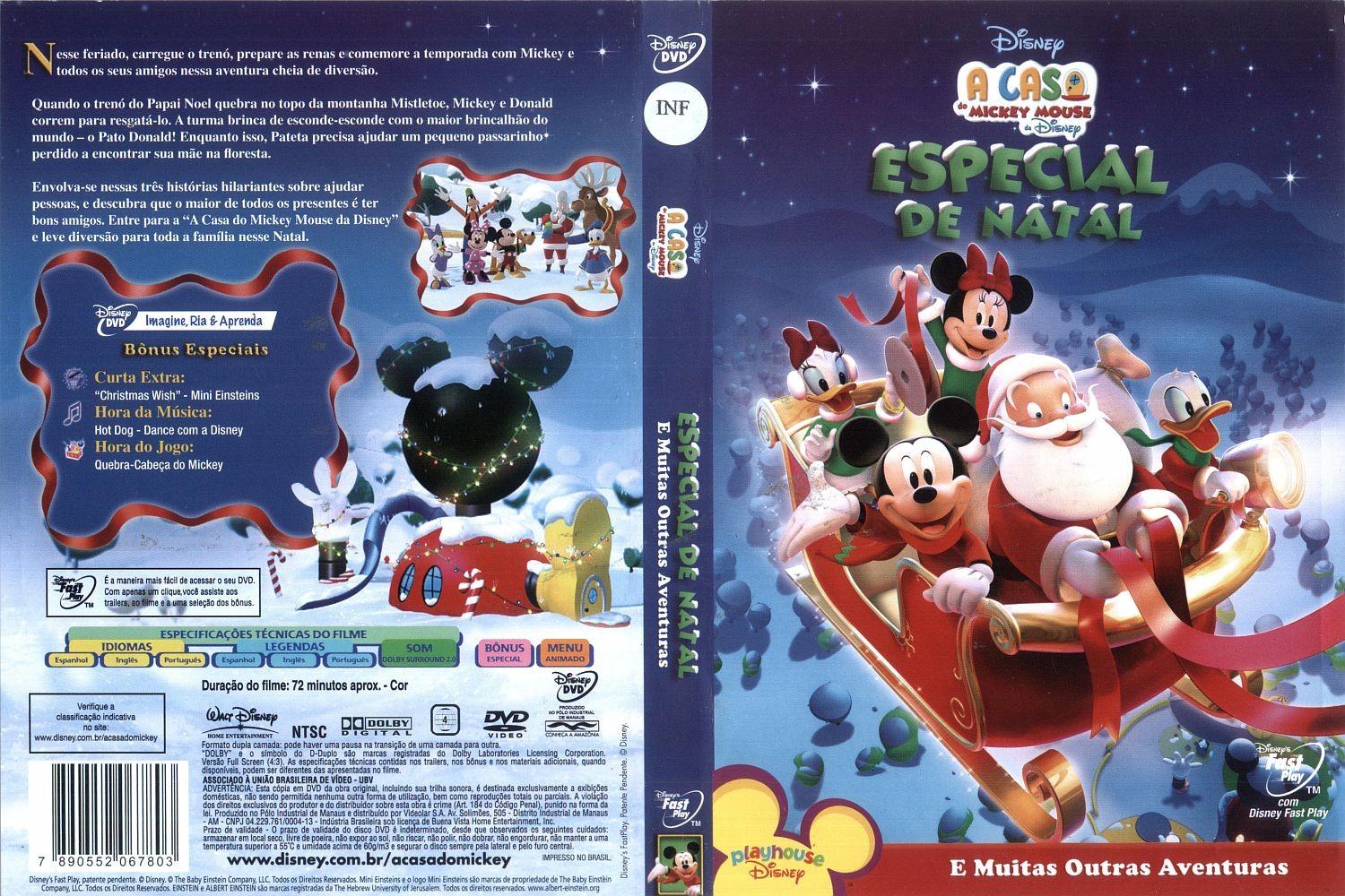 Gatomia capa dvd cover: A Casa do Mickey Mouse - Especial de Natal
