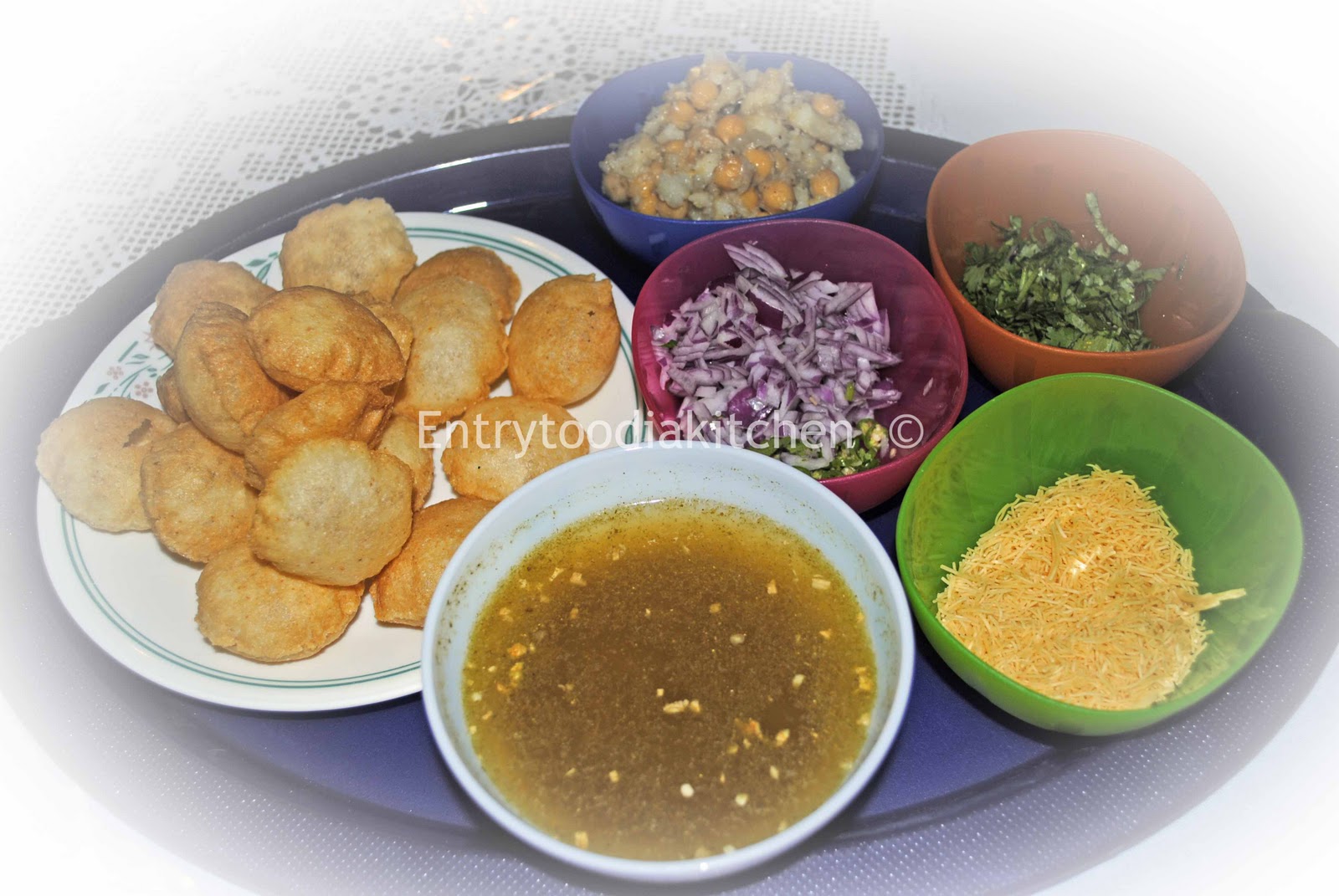 an entry to Odia kitchen.: Gupchup or PaniPuri.