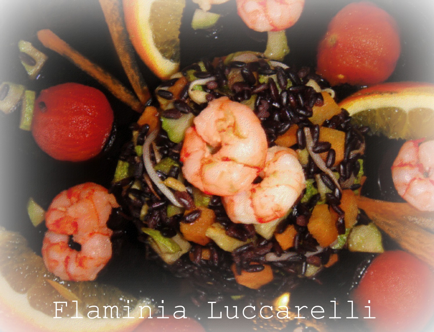 Le nostre ricette: Riso venere con gamberi e verdure