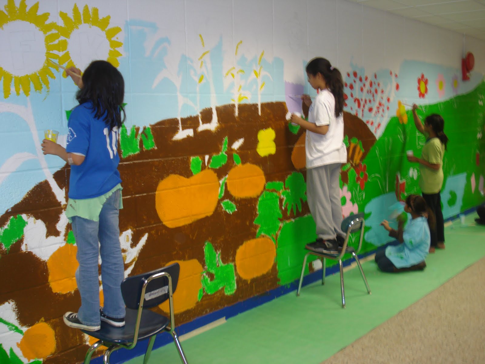 Terry Taylor Studio: Wall Mural in Progress