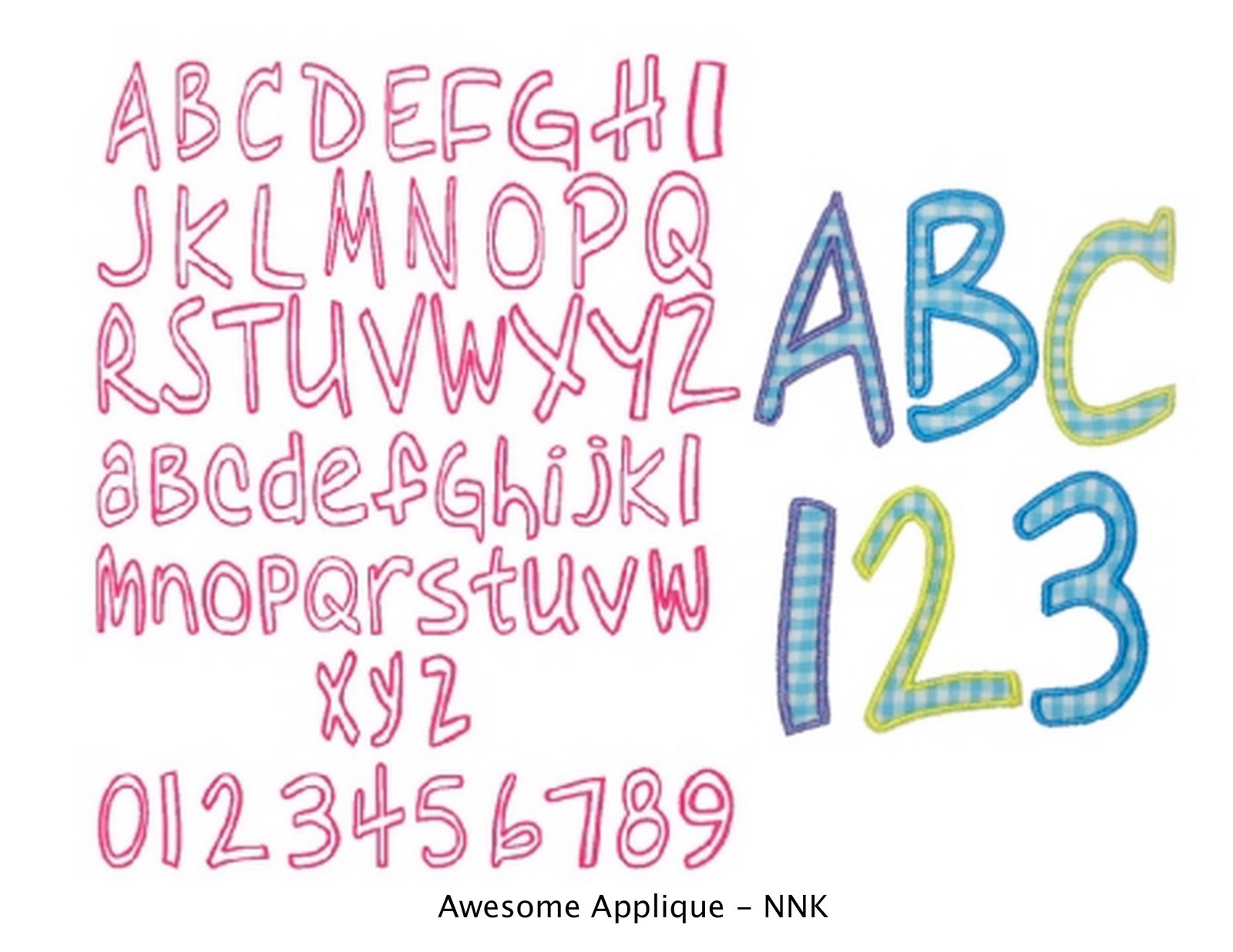 SHANNON STITCHES: Applique Fonts