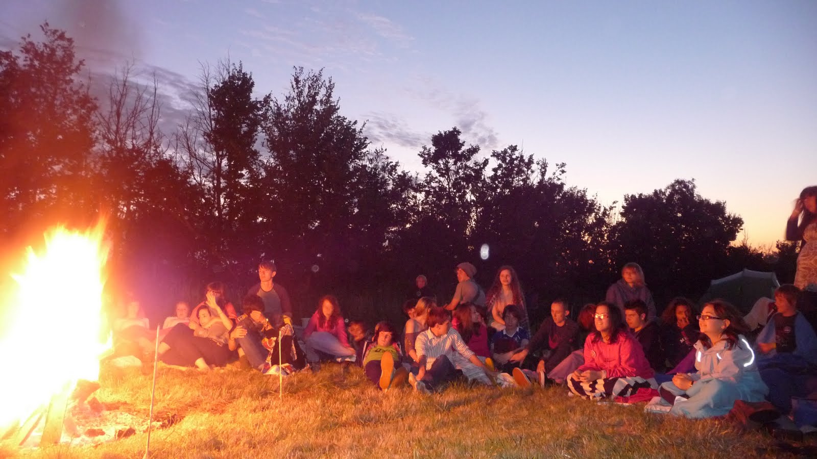 National Youth Music Camp: Last nights campfire