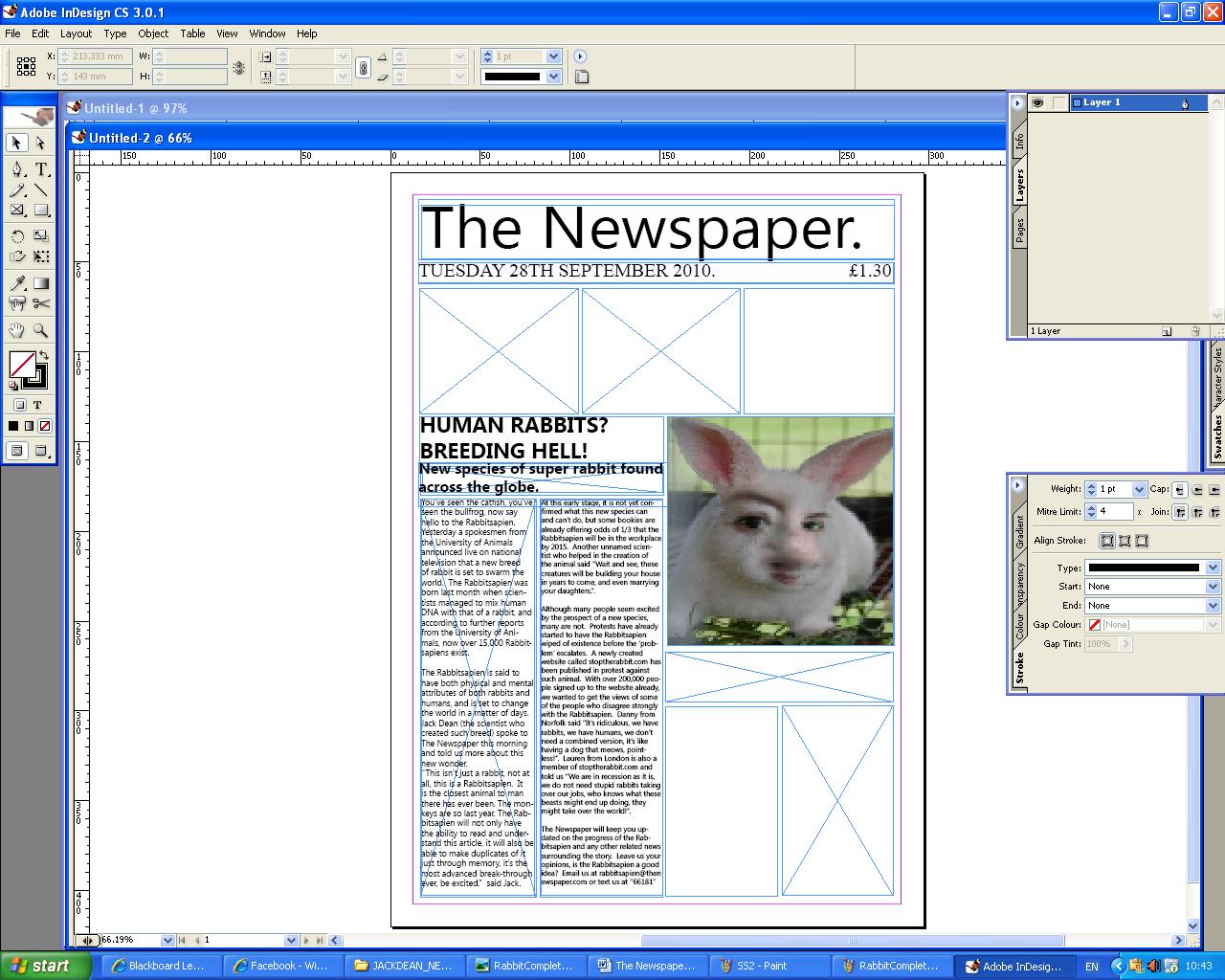 Digital Graphics.: Newspaper