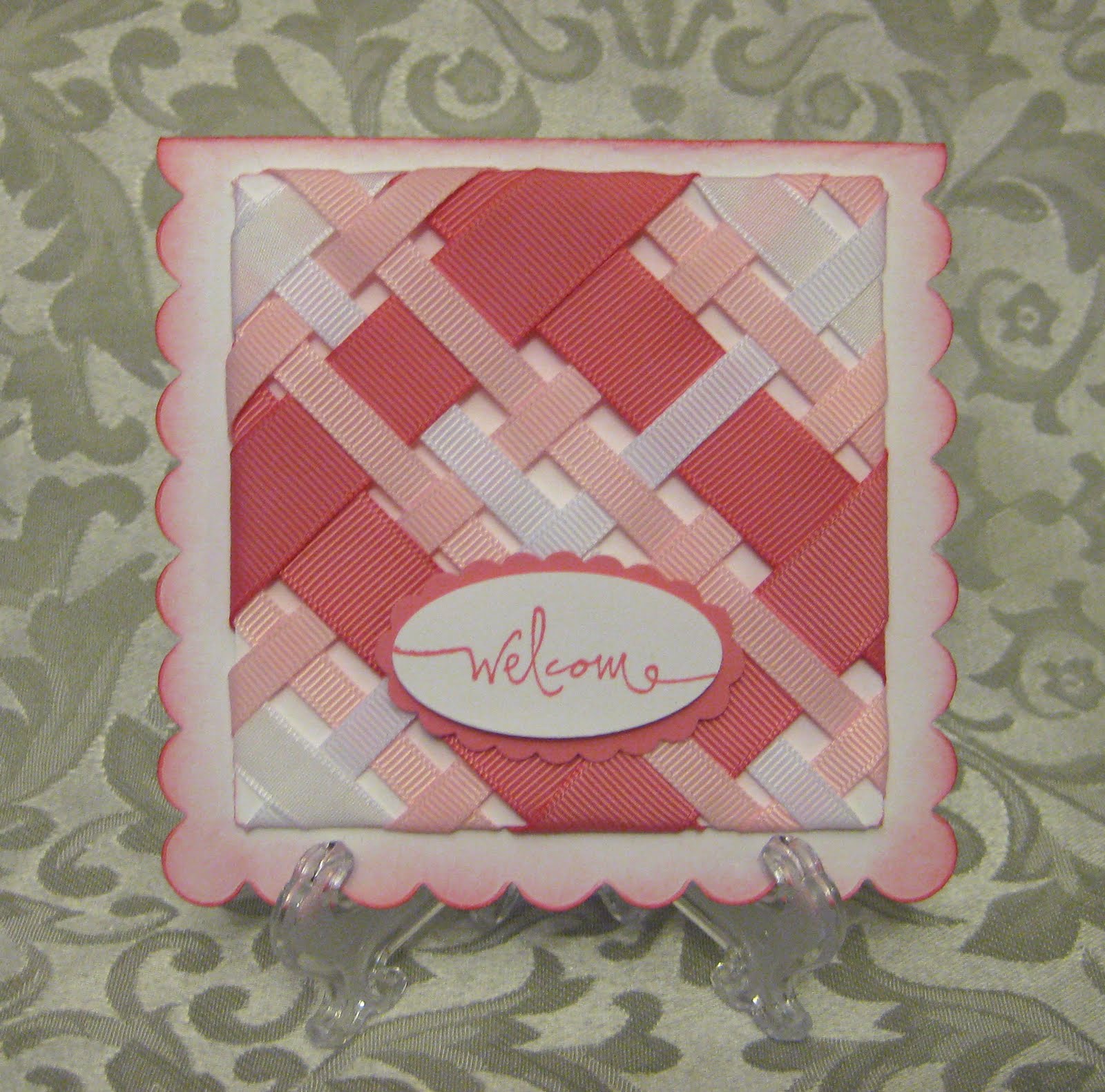 Stamp-n-Design: Ribbon Diagonal Weave for Baby!