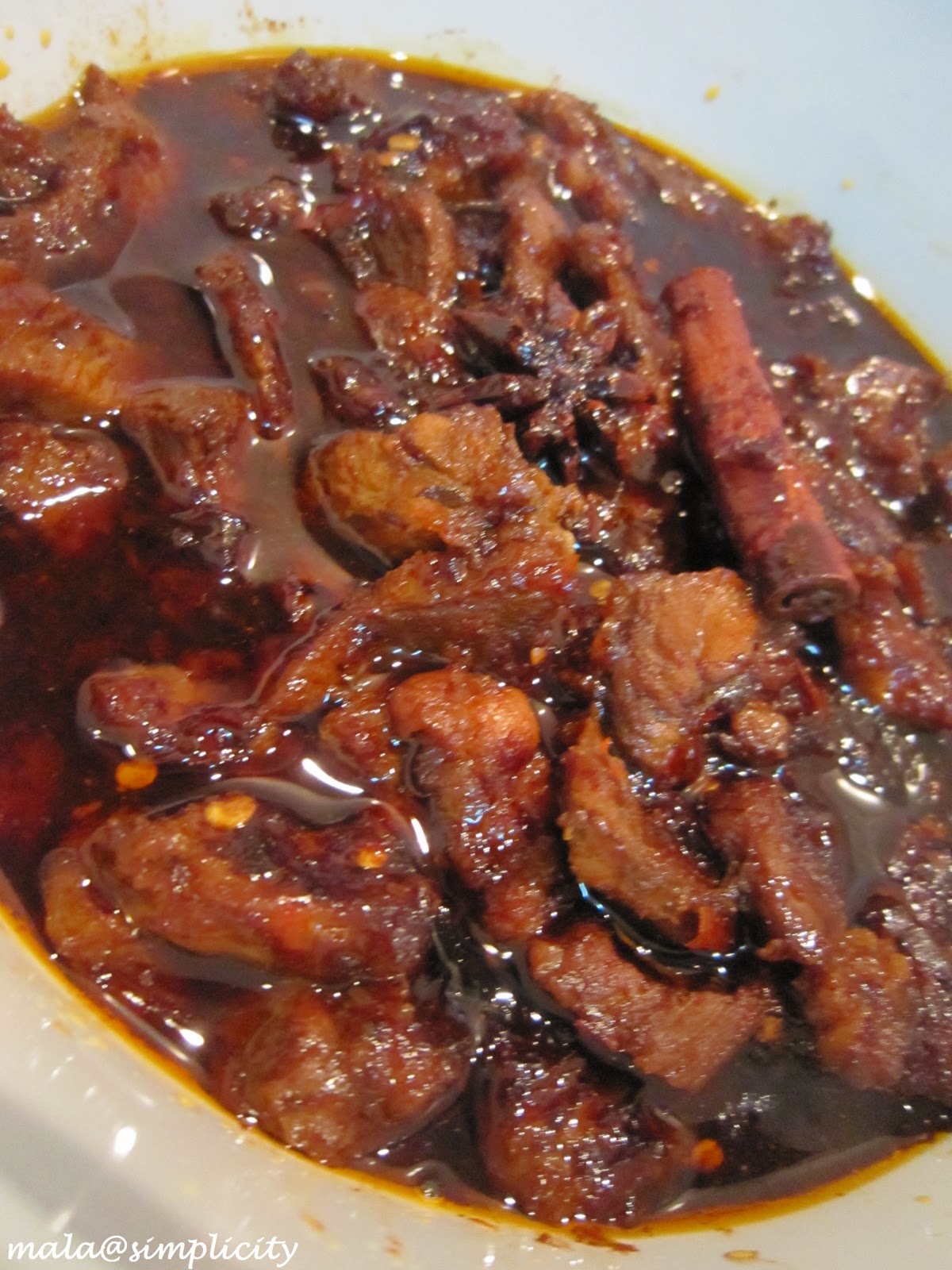 journey to simplicity: daging masak kicap