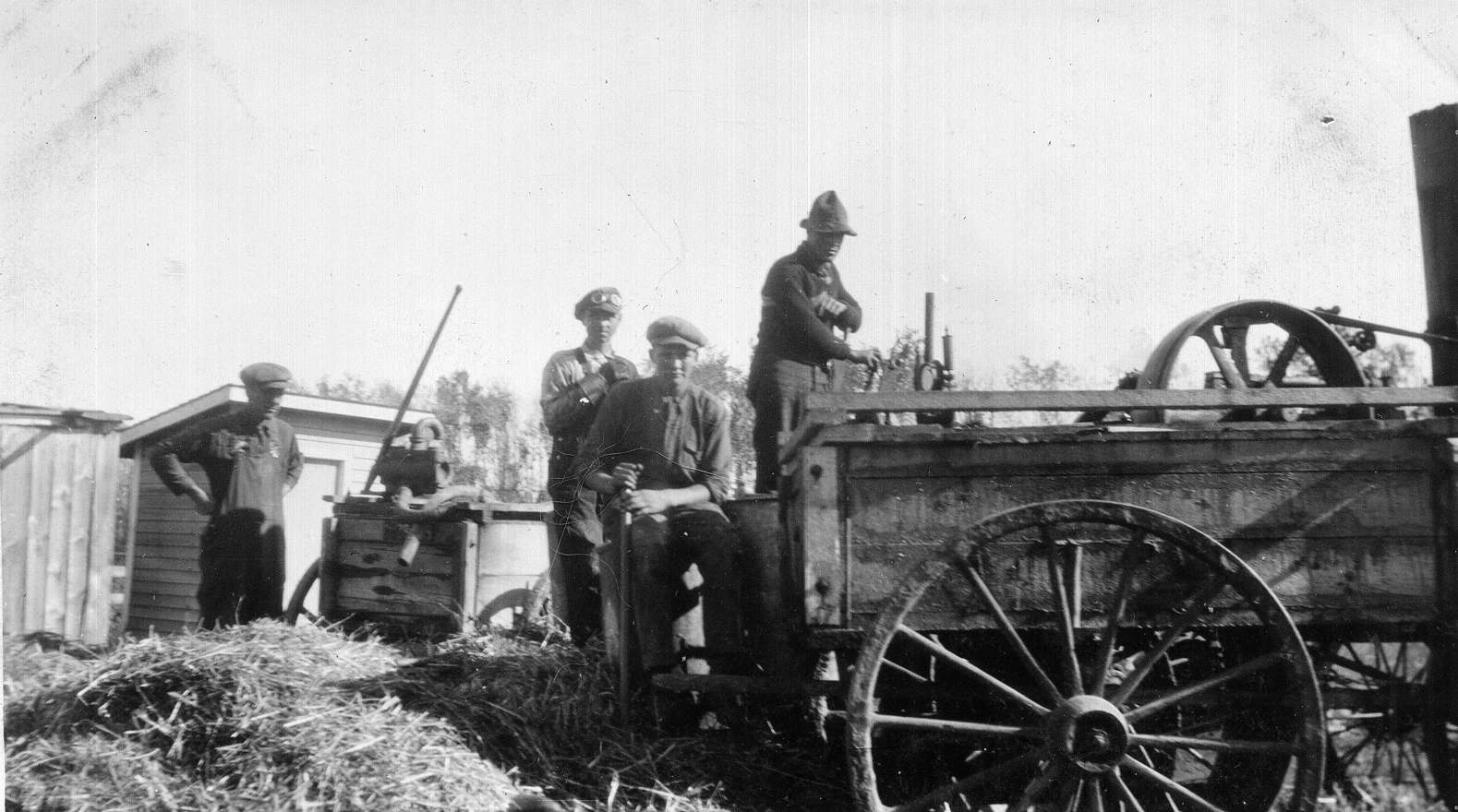 SWAN RIVER, MANITOBA: SPICER'S THRESHING CREW