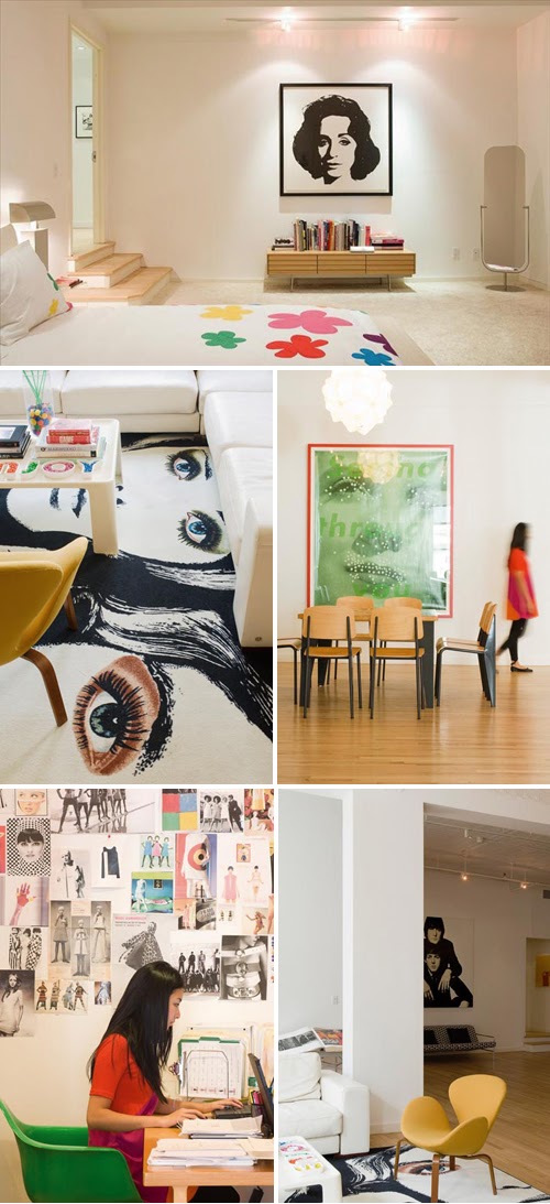 peppermags: Interior: Lisa Perry NY Loft