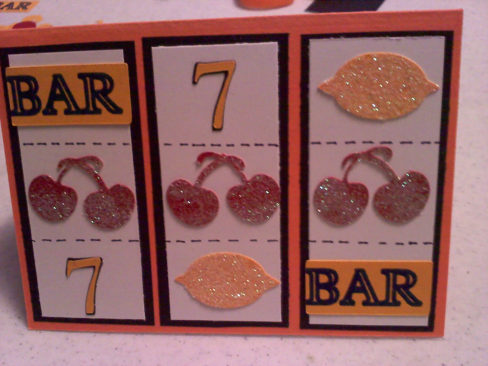 Welcome To: Slot machine card for a friend