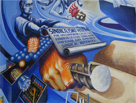 Grupo de Muralistas- IDA Real del Monte: Sindicalismo Moderno