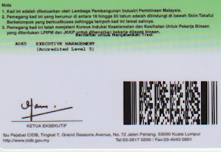 CIDB - Green Card Course ~ Vasco Enterprise