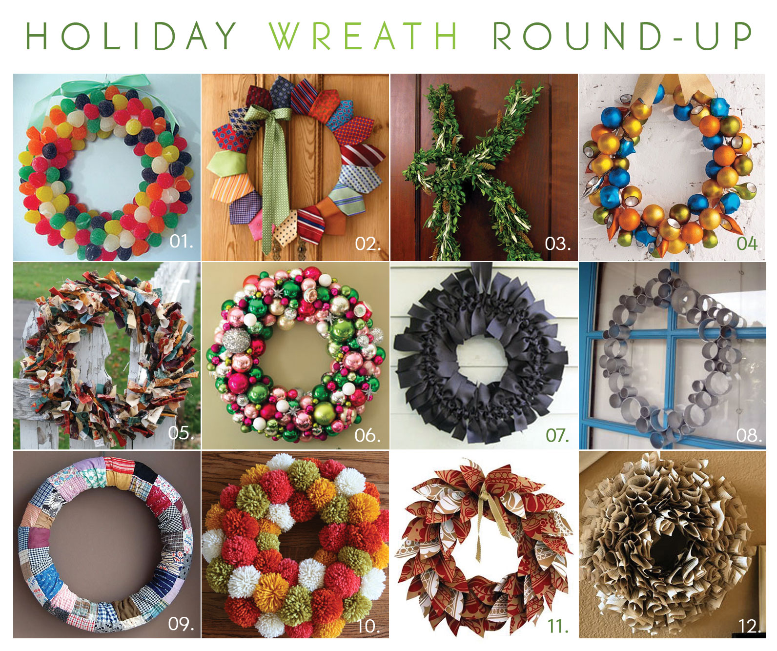 marta writes: diy wreath roundup