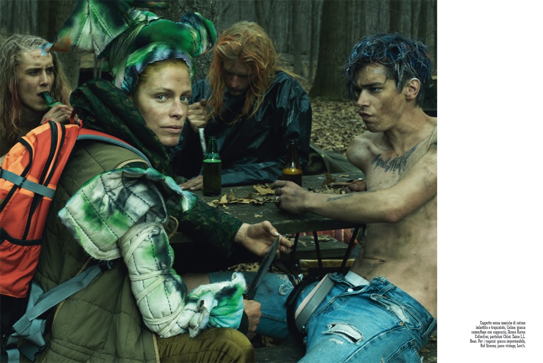 fashion production: steven meisel