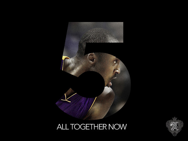 THE BLACK MAMBA: KOBE WALLPAPER 5 AFTER WINNING 5 TITLES
