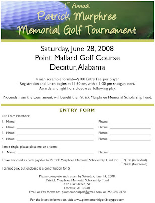 Patrick Murphree Memorial Golf Tournament