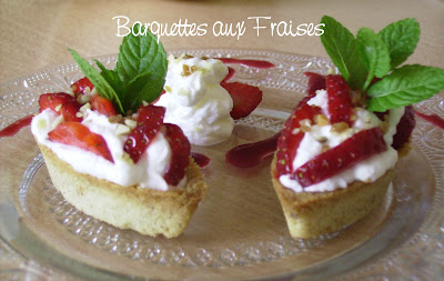 J'en reprendrai bien un bout...: Barquettes aux Fraises