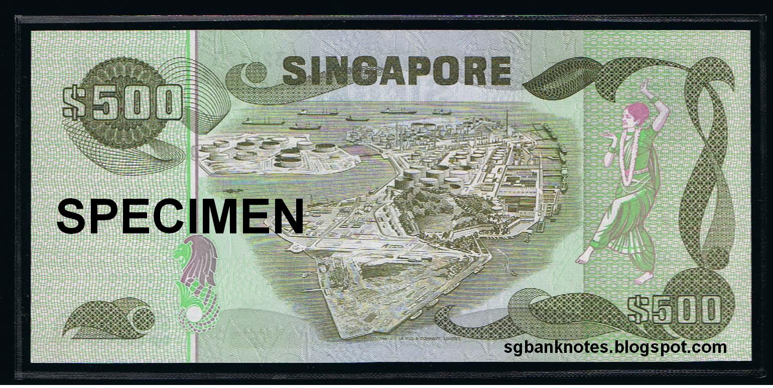nut's Singapore Banknotes Collection: Singapore Bird Series 500 Dollars ...