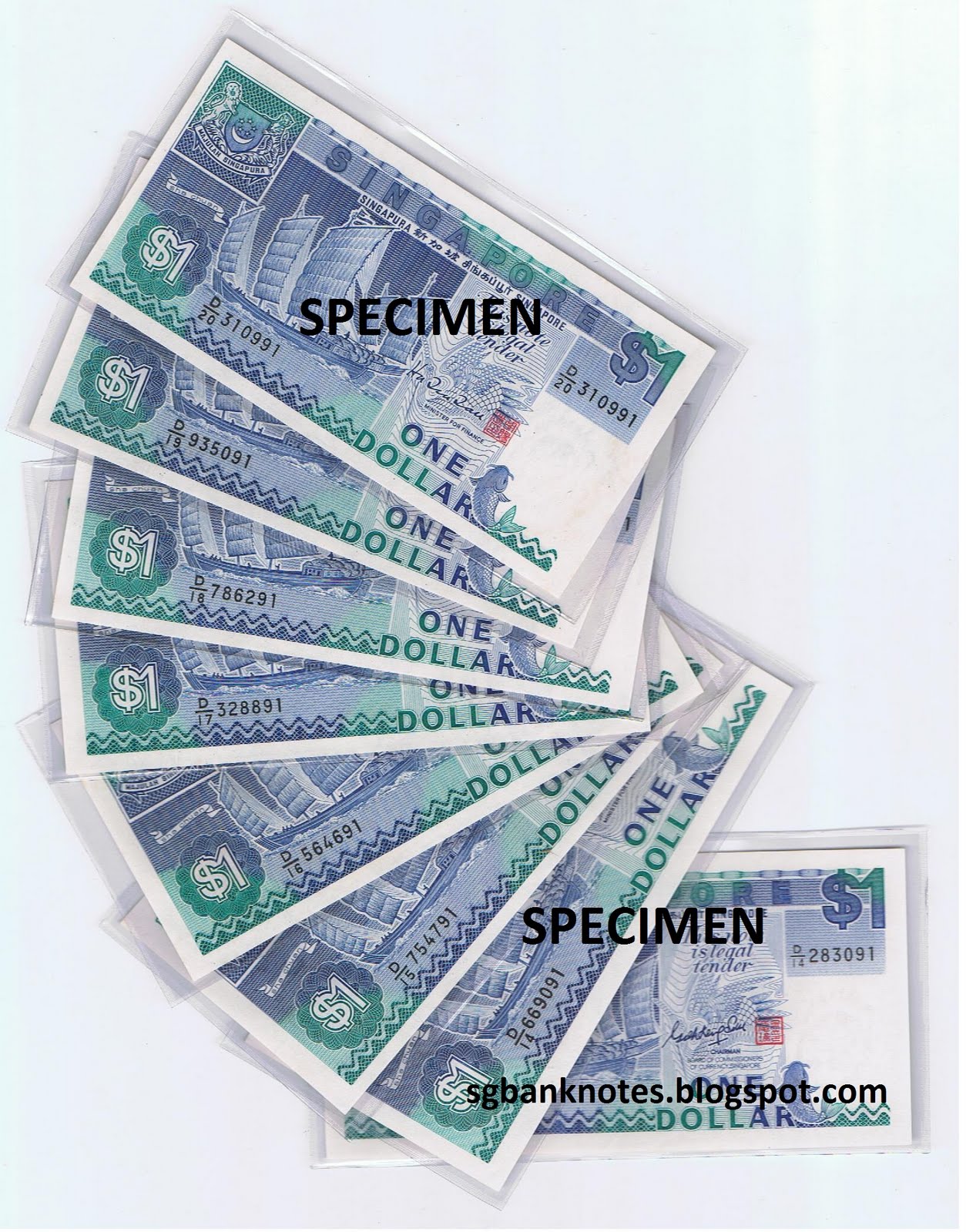 nut's Singapore Banknotes Collection: Rare Singapore Ship 1 Dollar ...