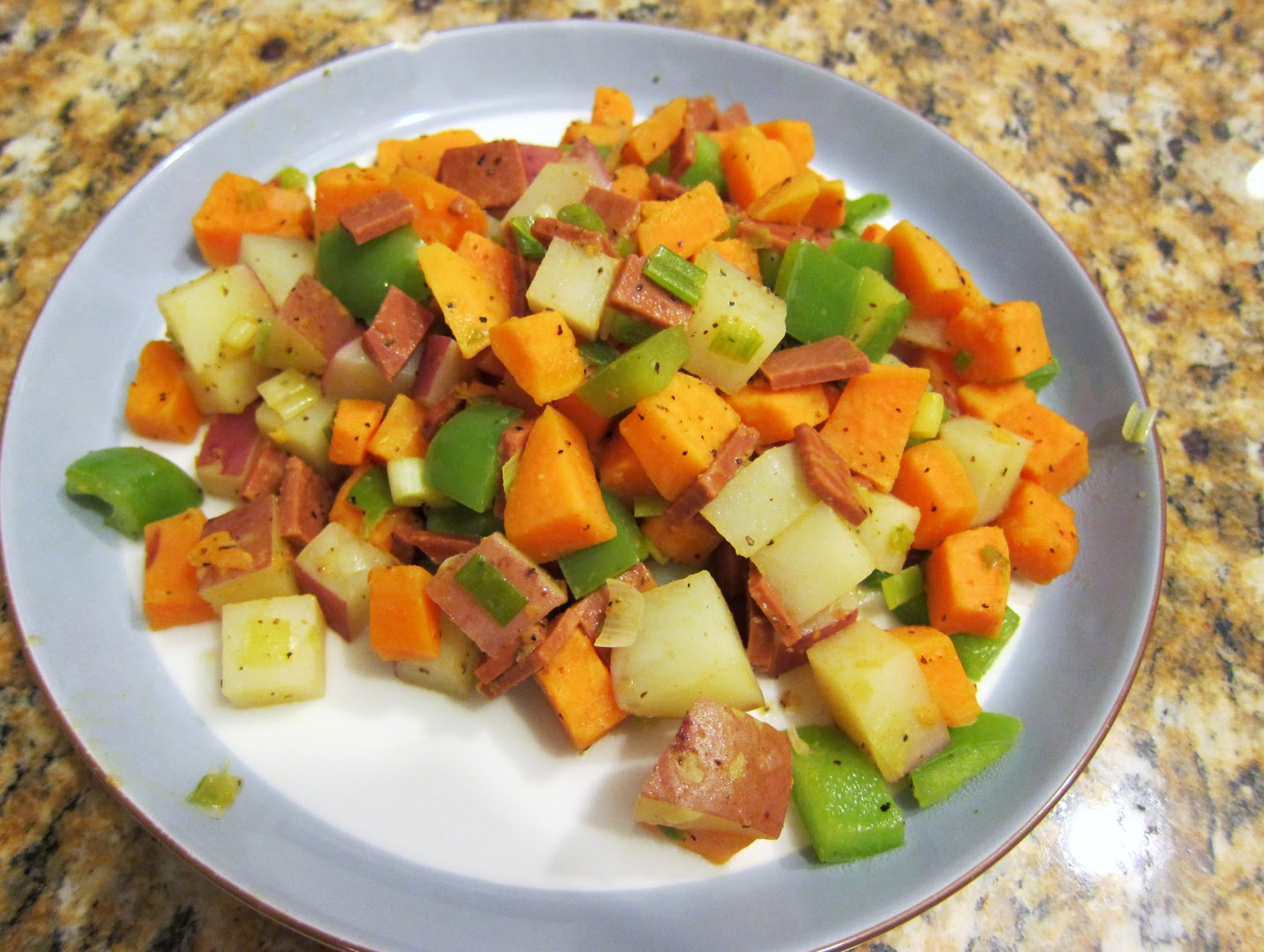 Everyday Vegan: Sweet Potato and 'Canadian Bacon' Hash